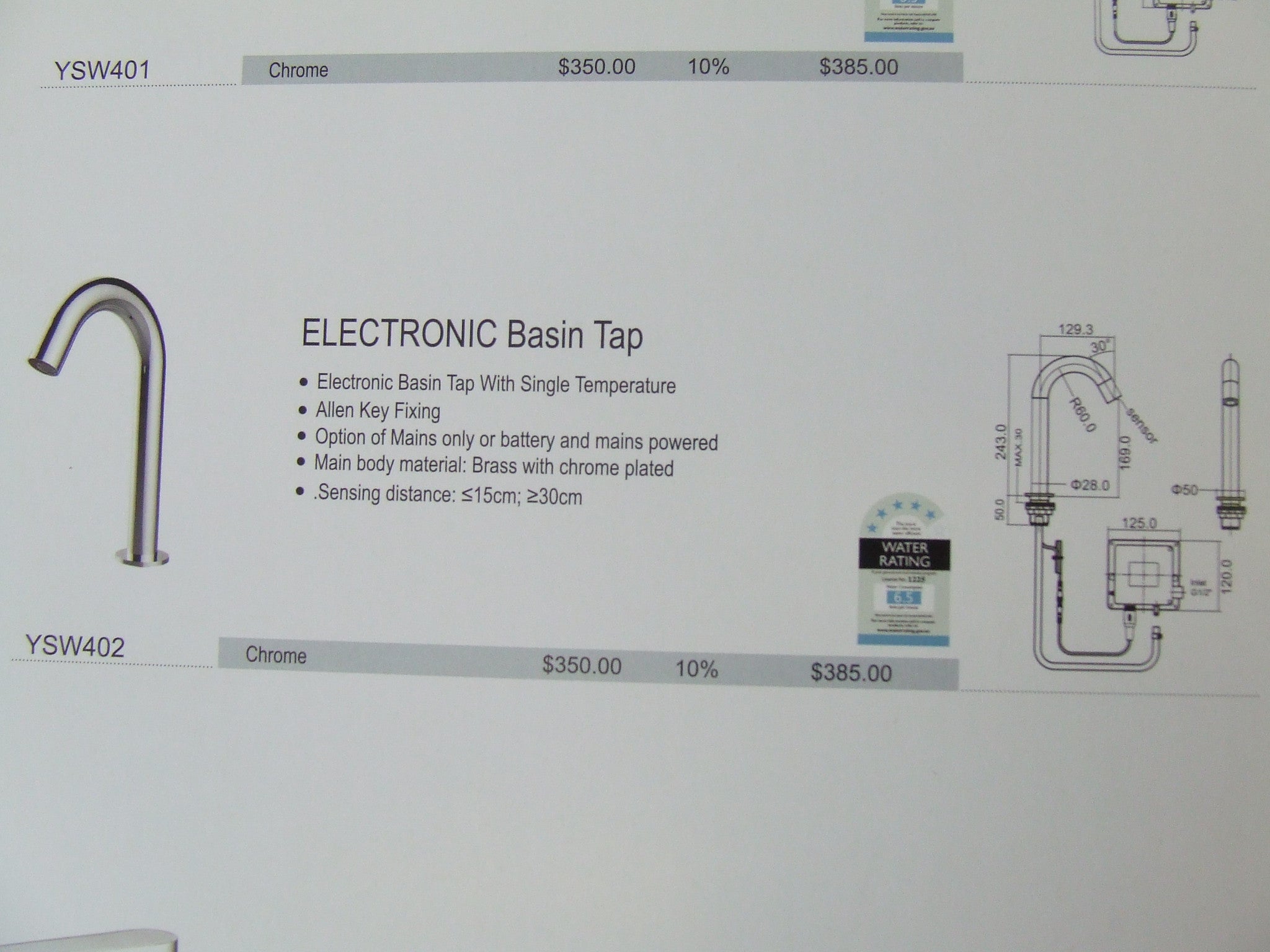 Electronic Basin Tap – Better Bathrooms